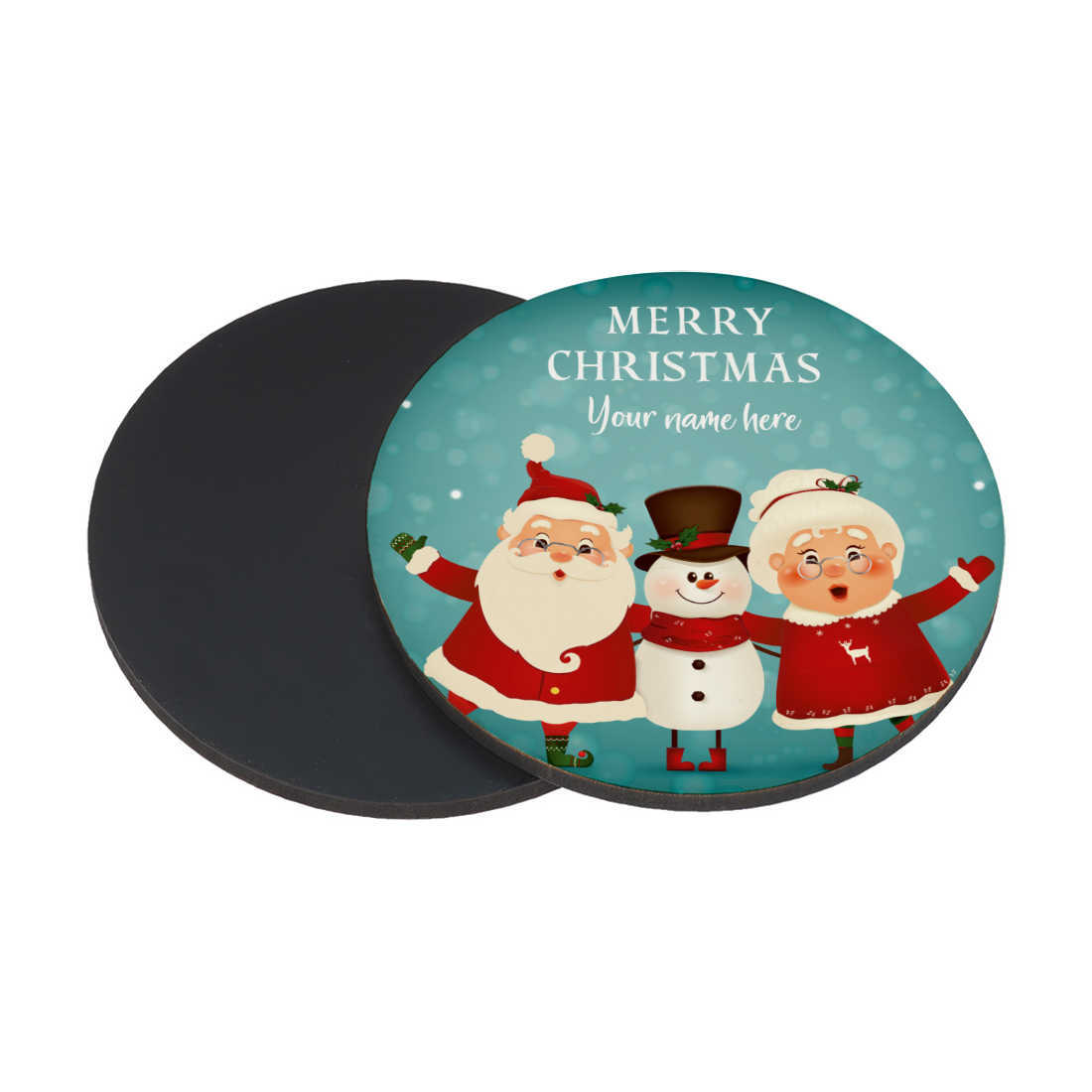 Personalised Merry Christmas MDF Coaster Set Of 4