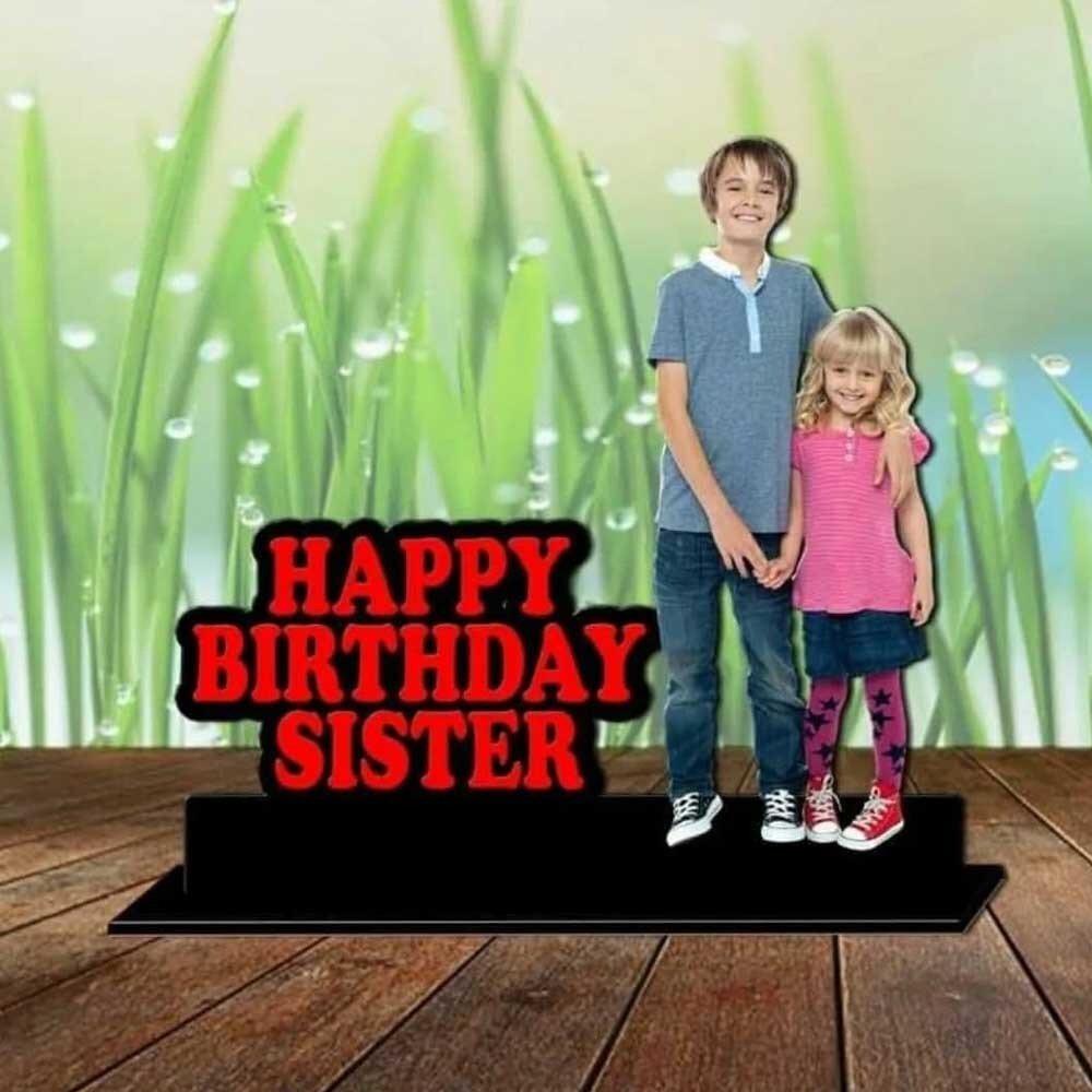 Customized Sister Table Top Cutout