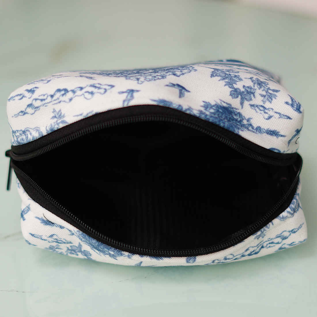 Personalised Blue Jungle Box Pouch