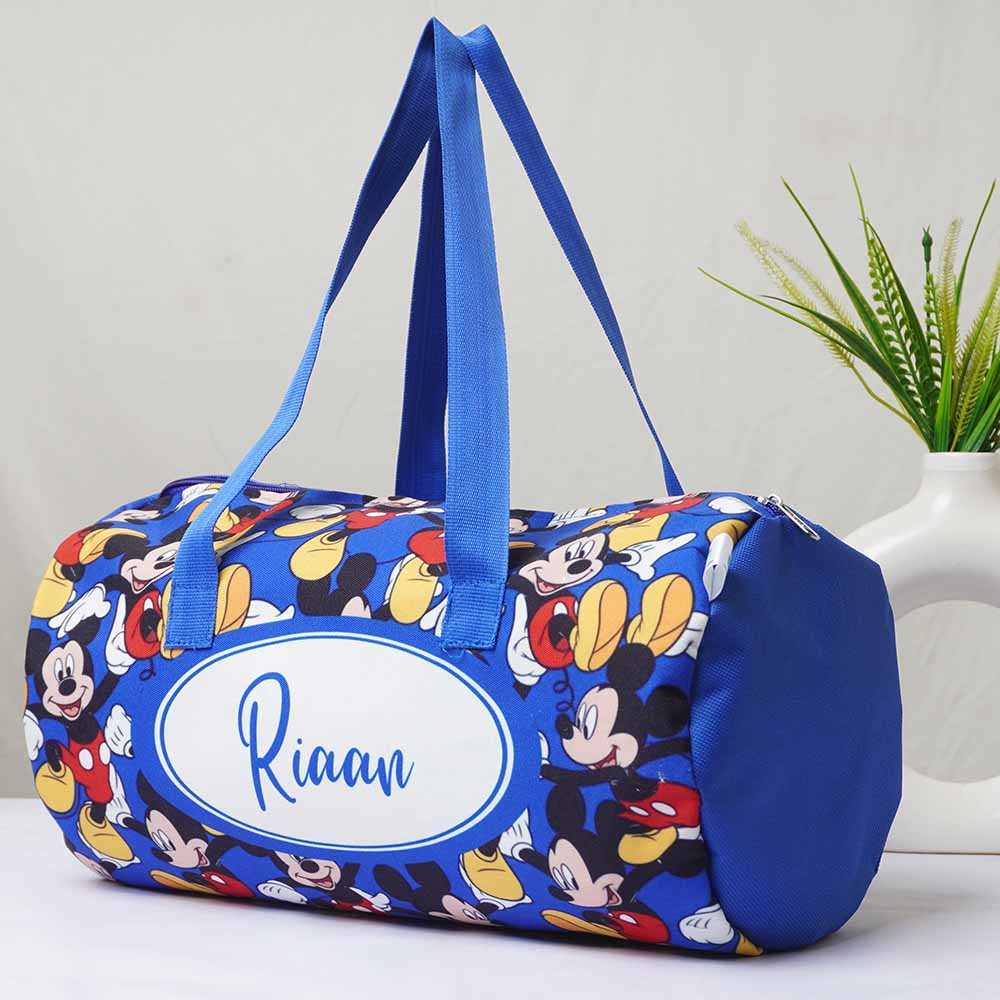 Personalised Cartoons Printed Kids Duffle Bag - Uncommongifts ...