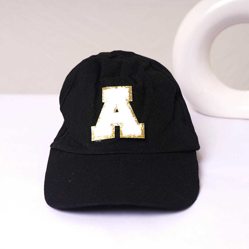 Personalised Alphabet Kids Cap/Hat - Black