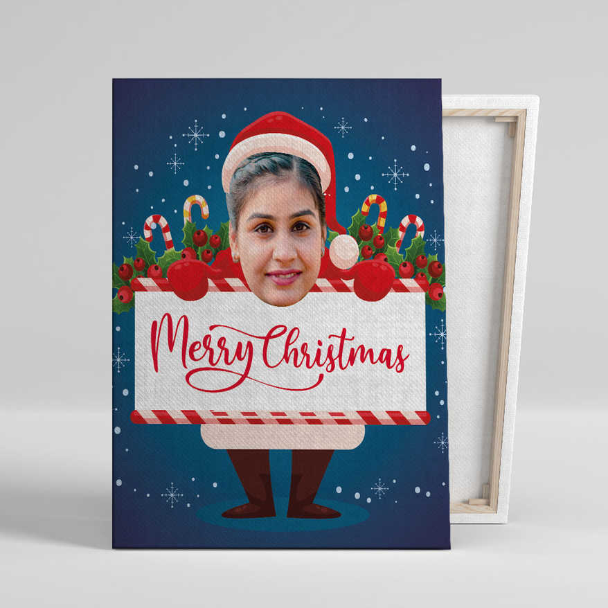 Personalized Christmas Canvas Frame | COD Not Available