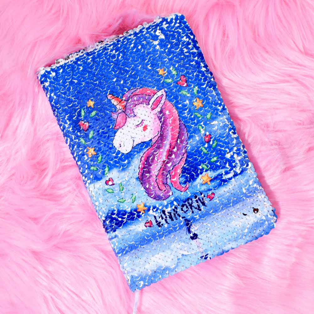 Unicorn Color Changing Sequin Notebook
